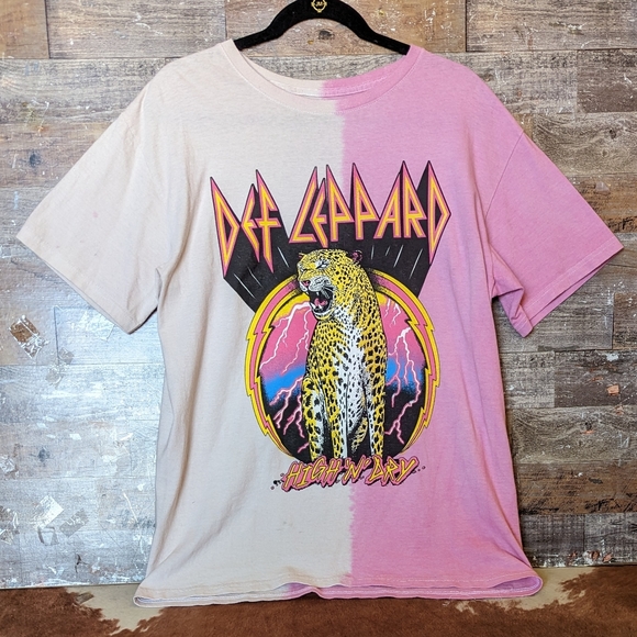 Def Leppard | Tops | Def Leppard Tie Dye Logo Tee | Poshmark
